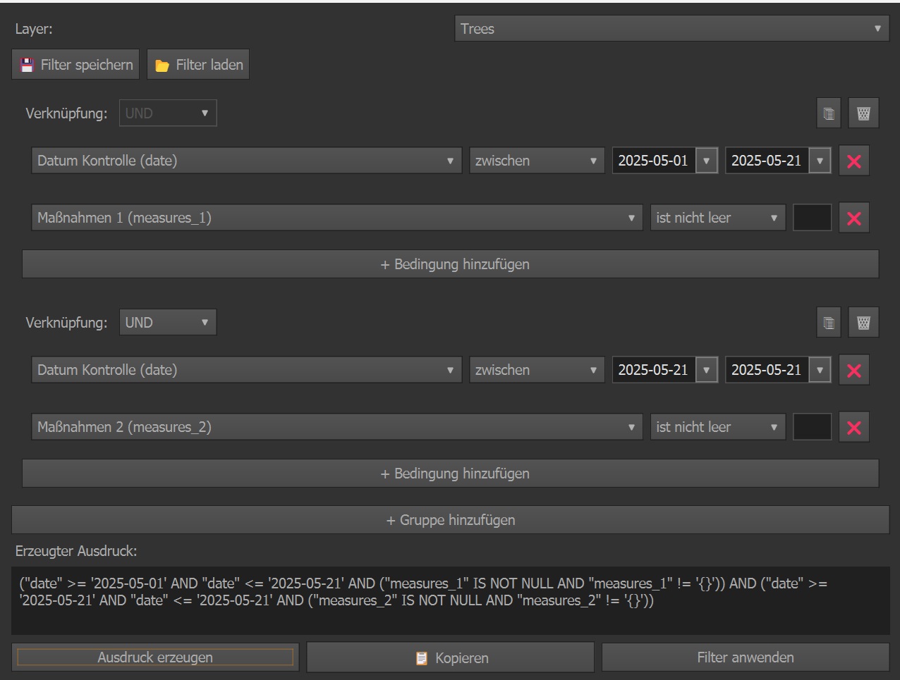 Treesta QueryBuilder — QGIS Python Plugins Repository
